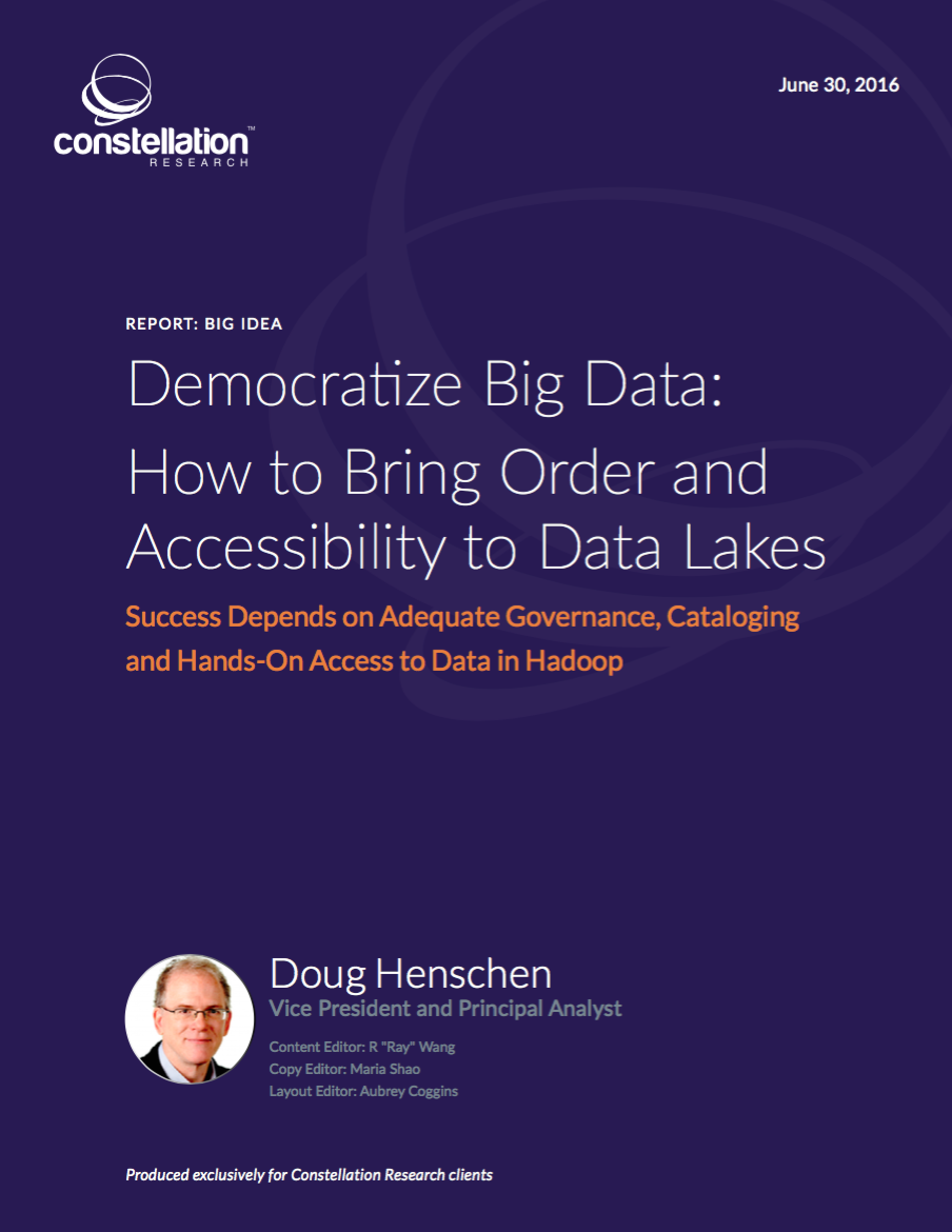 Democratize Big Data: How to Bring Order and Accessibility to Data Lakes | Constellation ...
